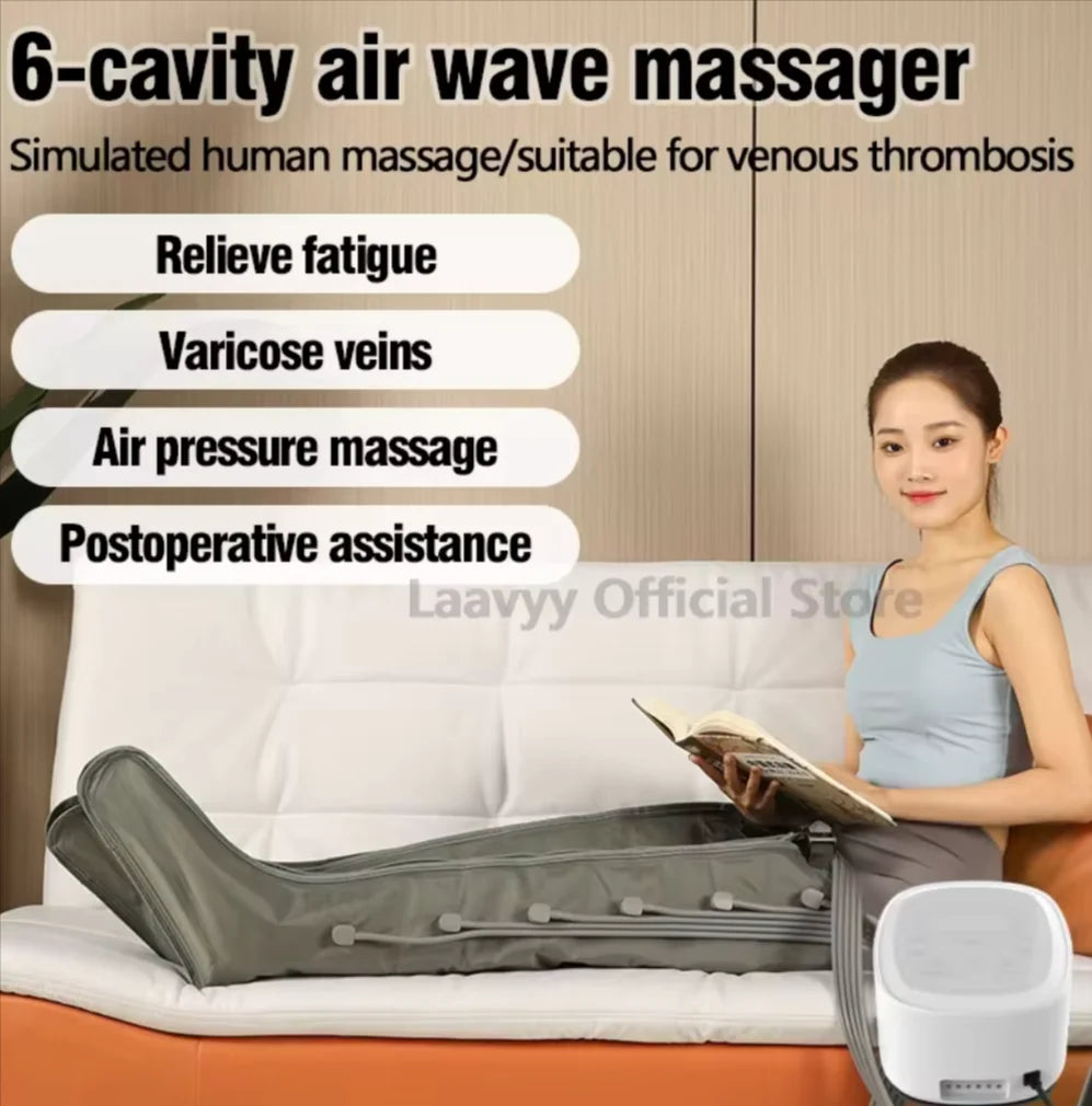 Professional Electric Air Pressure Leg Massager for Calf and Thigh Mus ...
